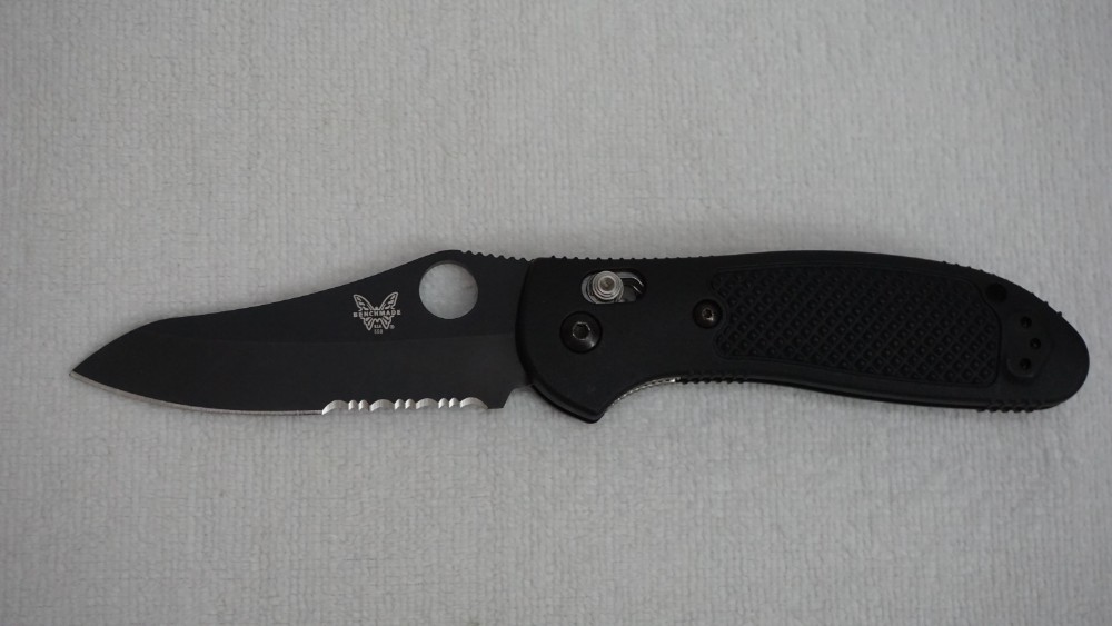 BENCHMADE USA 550 MEL PARDUE 154CM GRIPTILIAN AXIS LOCK W/BLACK COMBO ...