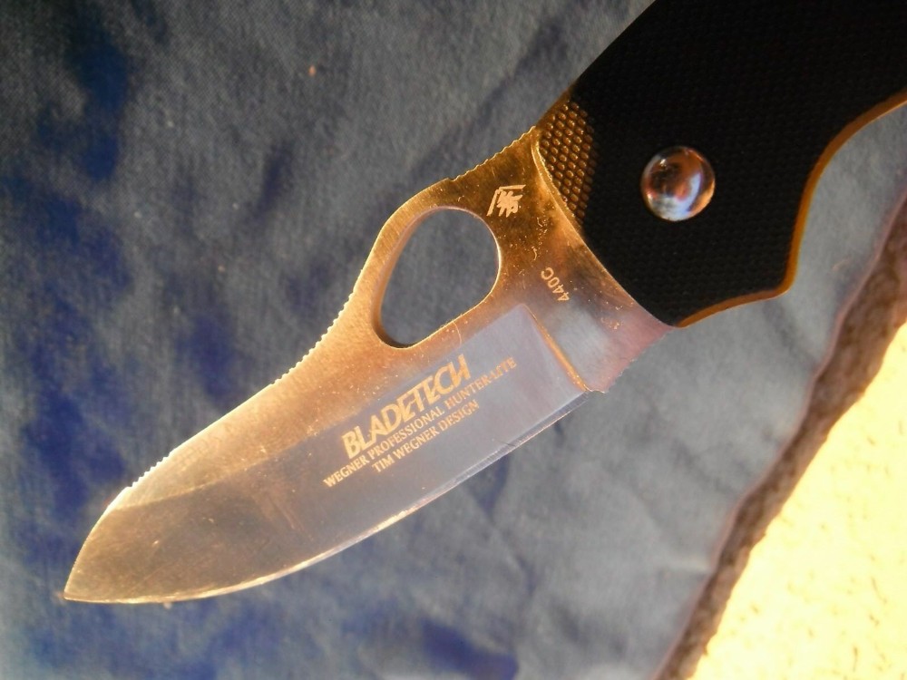Bladetech Wegner Professional Hunter Lite 440C FOLIDING POCKET KNIFE ...