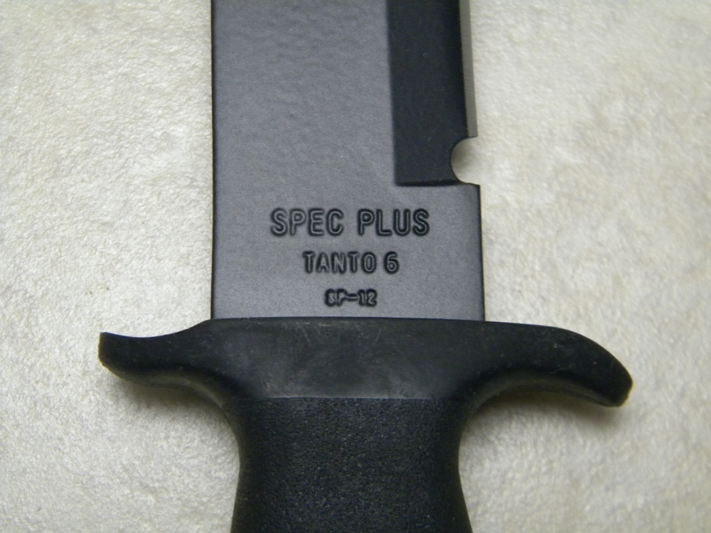Ontario USA SPEC PLUS TANTO 6 SP-12 Fixed Blade Fighting Knife & Sheath ...