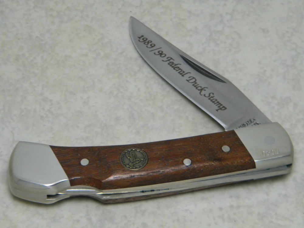 Schrade + USA LTD 1989/90 Federal Duck Stamp Commemorative Lockback ...