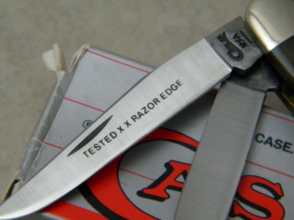 Case XX USA 6 Dot (1994) Bone 6318 SS Tested XX Razor Edge Stockman ...