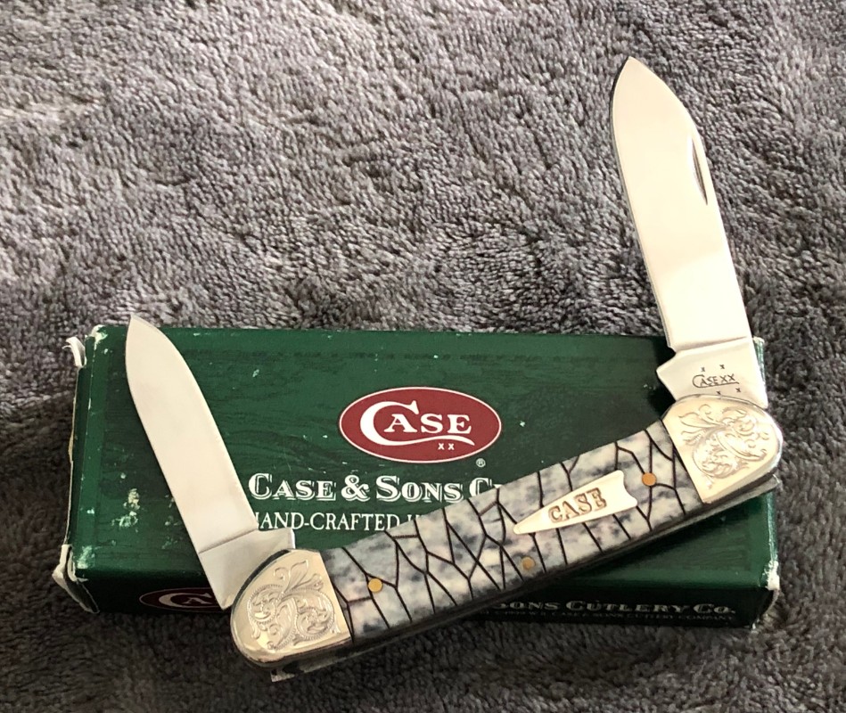 CASE XX 62131 CANOE KNIFE / BLACK BONE HANDLES 2006