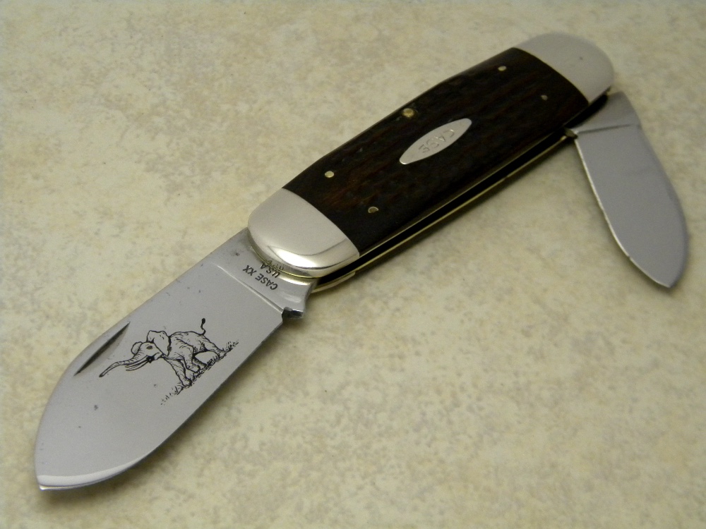 Case XX USA 4 Dot (1976) Wood 6250 Elephant Toe Knife
