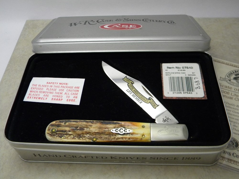 Case XX 4 Dot USA 5143 Stag 25th Anniversary Grand Daddy Barlow Knife NIB