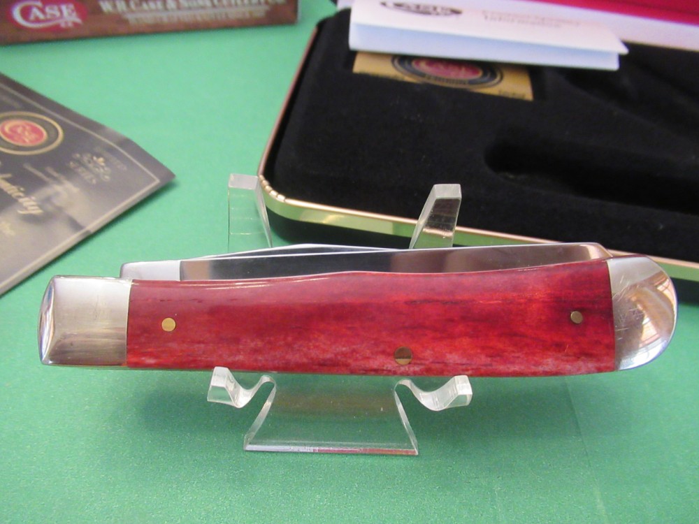 Case XX 130th Anniversary Red Smooth Bone Trapper Pattern # 6254 SS