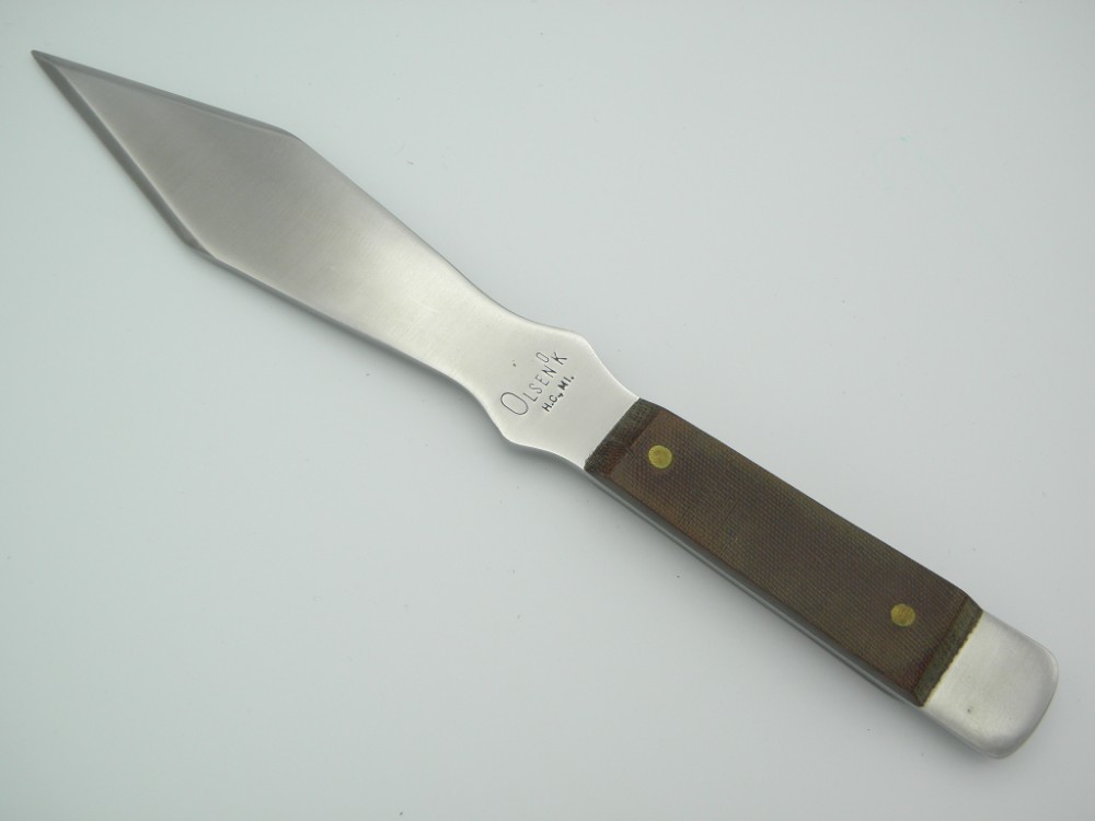 Vintage Olsen "OK" USA Double Edge Throwing Knife