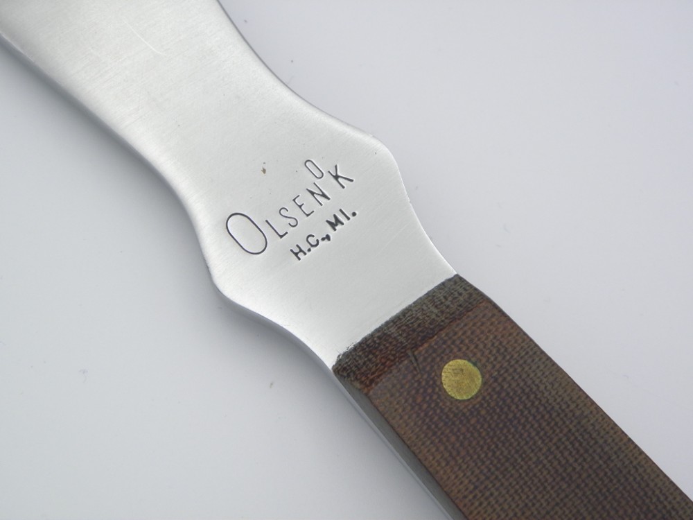 Vintage Olsen "OK" USA Double Edge Throwing Knife