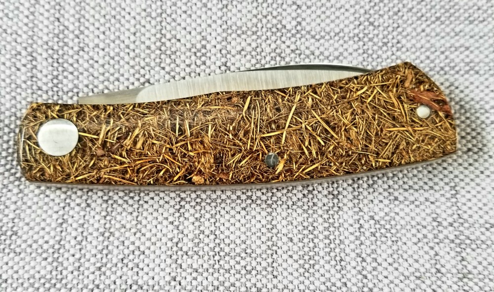Pepe Jalomo Custom Native Knife, W/SLIP,r Coconut Shred Scales, made ...