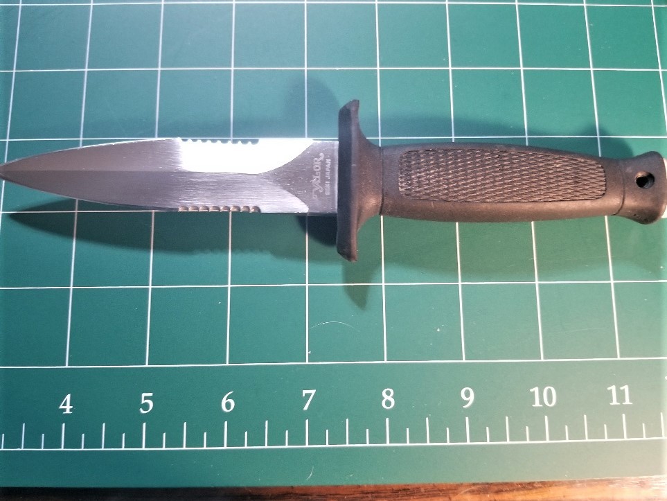 VALOR SEKI JAPAN DAGGER BOOT KNIFE & Sheath 794 VINTAGE! VG+