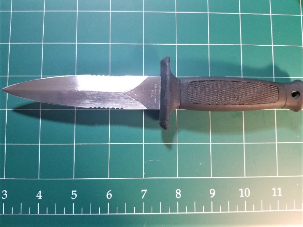 VALOR SEKI JAPAN DAGGER BOOT KNIFE & Sheath 794 VINTAGE! VG+