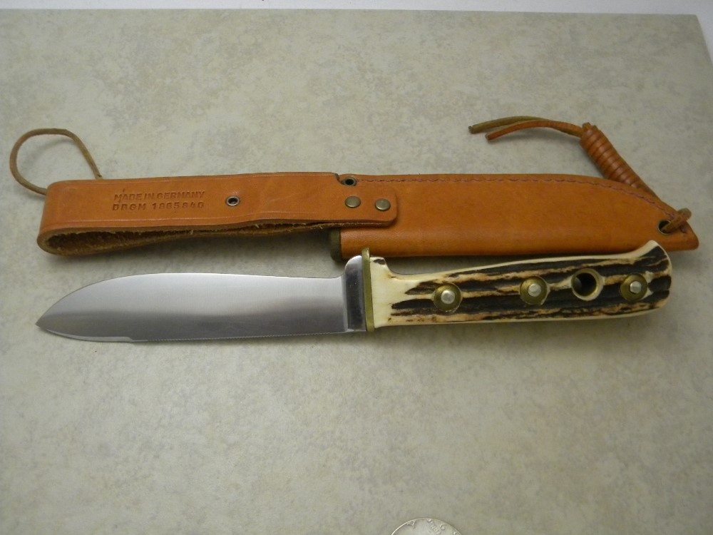 Puma Germany Stag 6398 Puma Hunter's Friend Sheath Knife c.1985 NIB