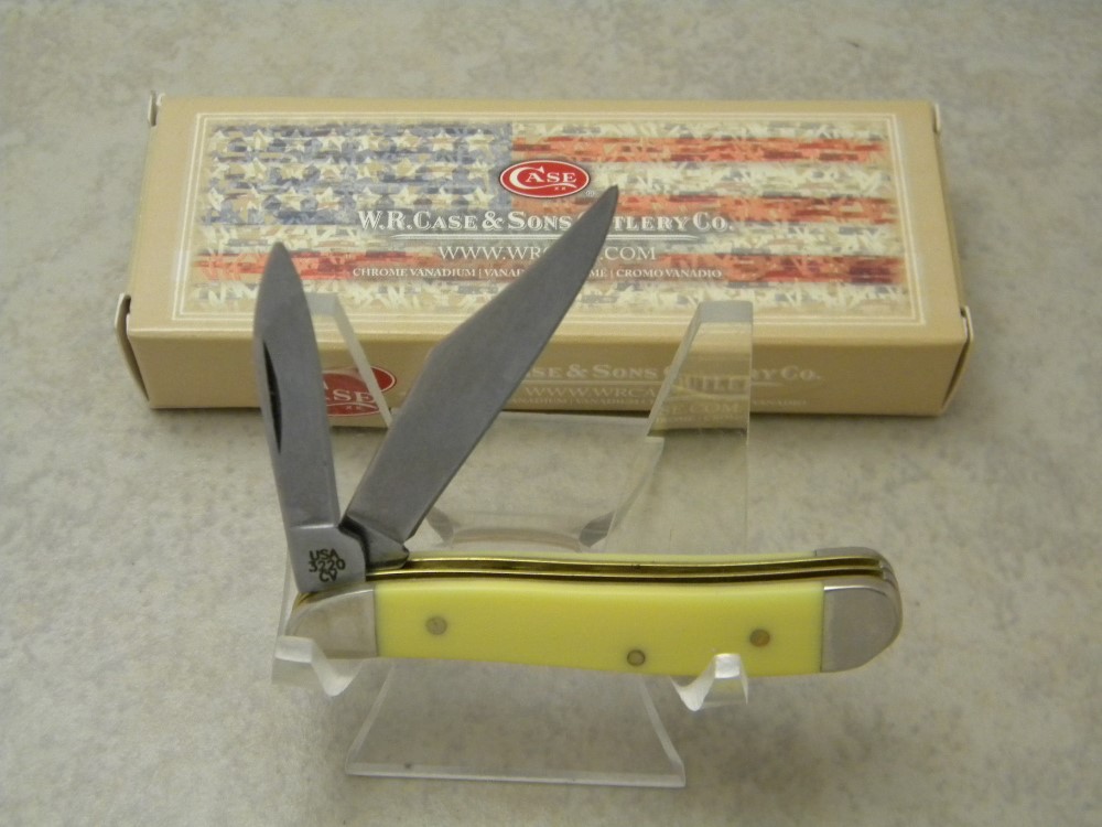 Case XX USA 2017 Yellow Composition 3207 SS Mini Trapper Knife NIB