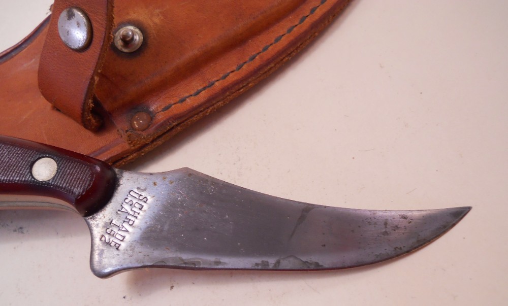 Schrade OT 152 Sharpfinger Knife / Sheath