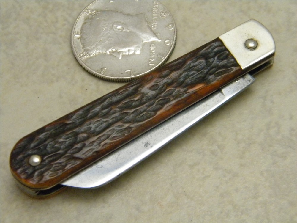 Vintage Boker USA 104 Bone Jack Knife