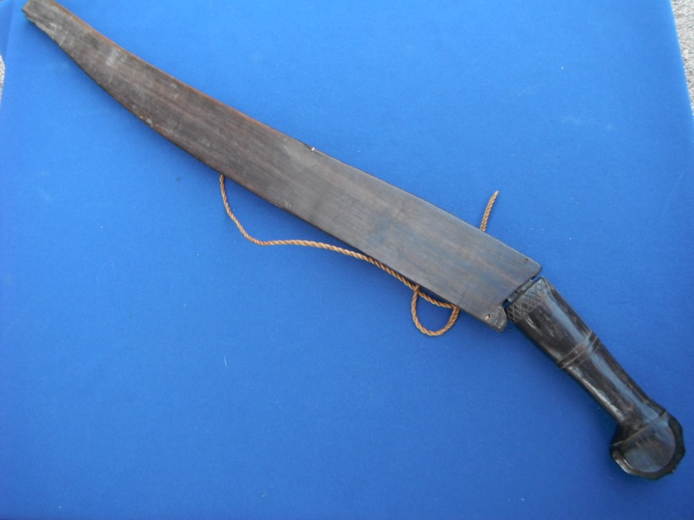 Antique Filipino Talibon/Talibong, Philippines Short Sword w/Original ...