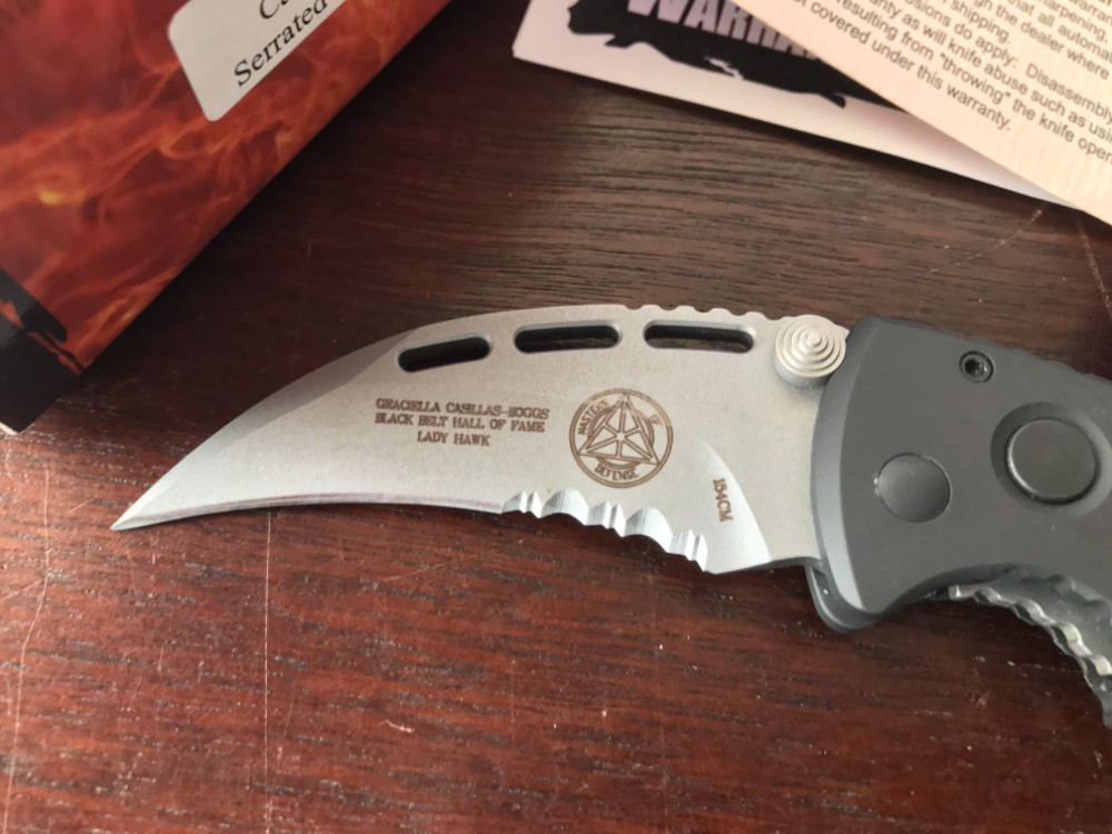 Masters Of Defense (MOD) Lady Hawk Automatic Knife with Box, Sheath ...