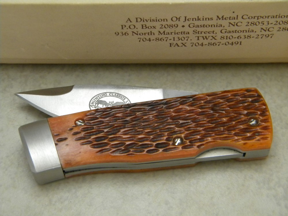 Bench Mark Knives USA Bone Rolox System Slide Open Knife & Pouch in Box
