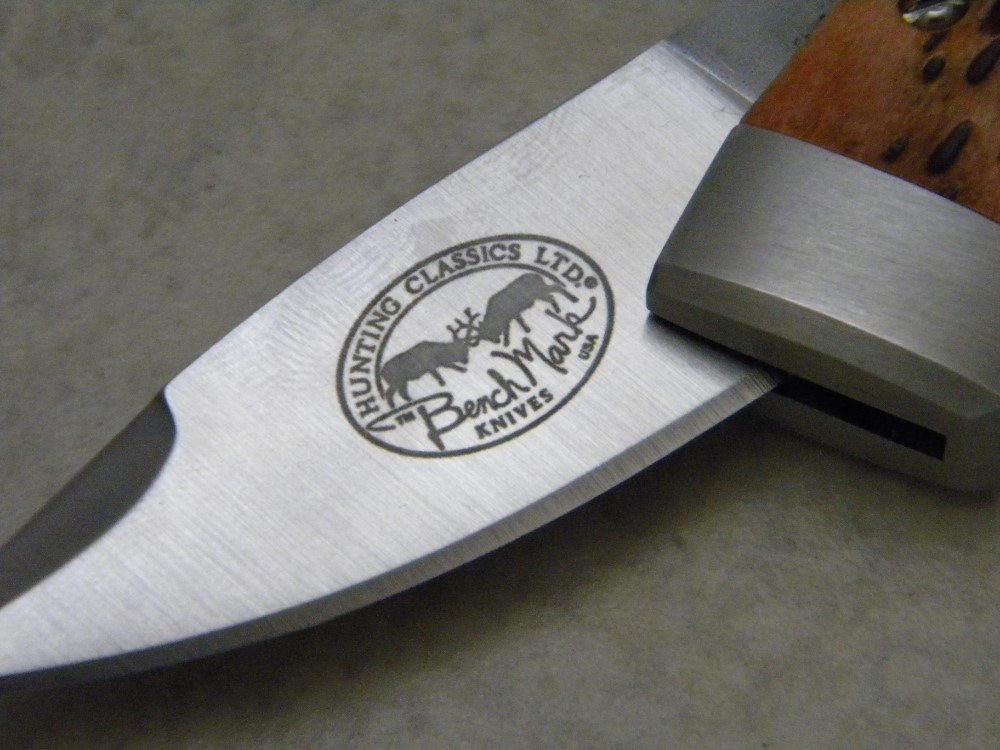 Bench Mark Knives USA Bone Rolox System Slide Open Knife & Pouch in Box