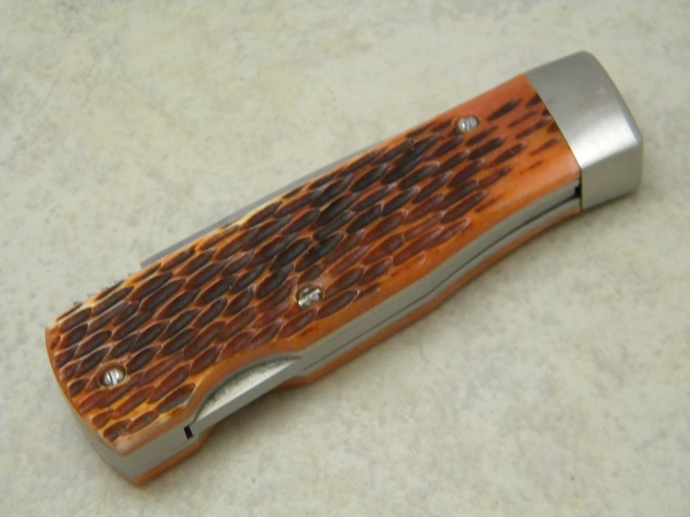 Bench Mark Knives USA Bone Rolox System Slide Open Knife & Pouch in Box