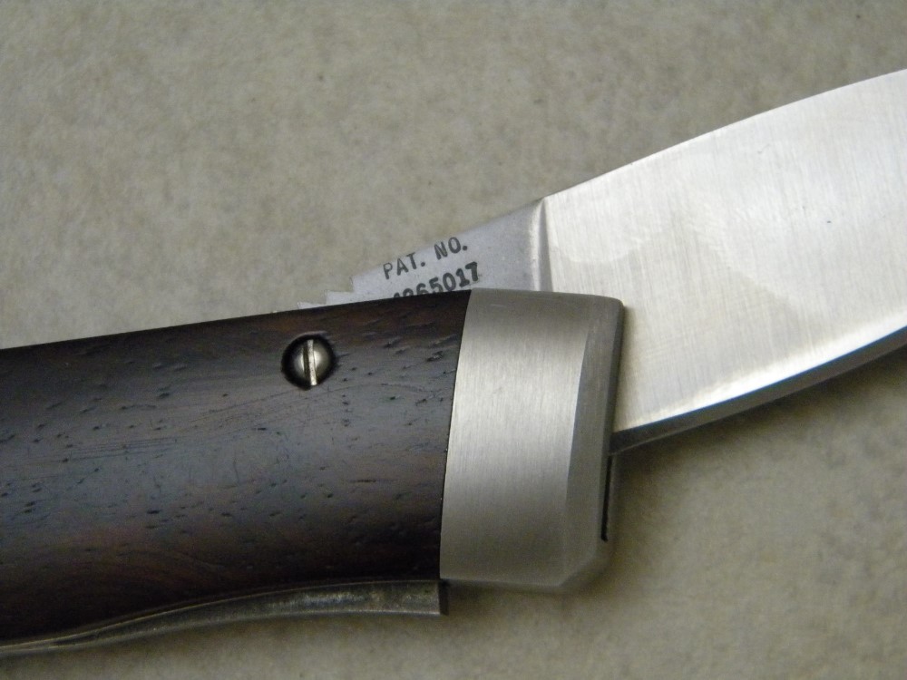 Bench Mark Knives USA Cocobolo Rolox System Slide Open Knife & Pouch NIB