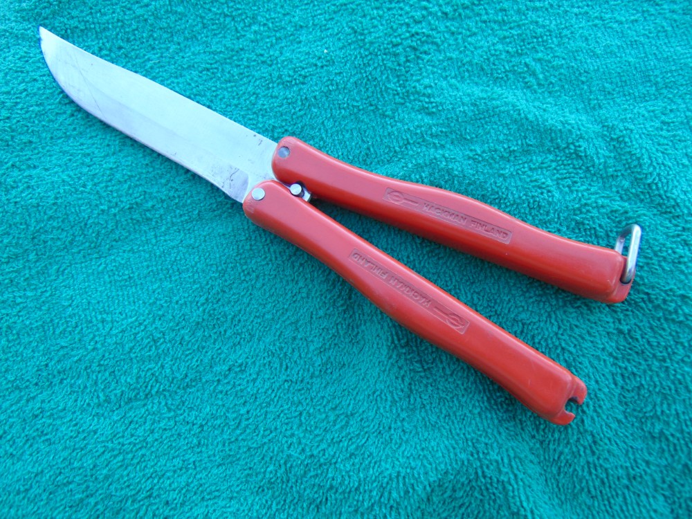 Rare Hackman Finland CIA butterfly knife. HACKMAN FINLAND BALISONG ...