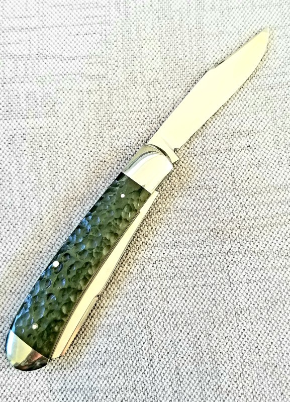 Bobby Toole Custom Jigged Bone Trapper Knife, New, CPM-154 ,4 1/8 ...