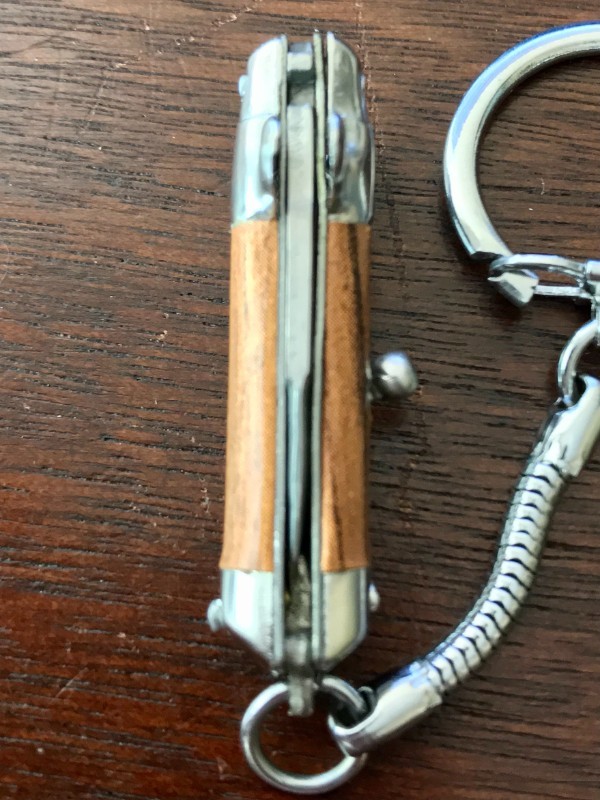 Vintage Miniature Keychain Switchblade Knife, Marked "Stainless Steel ...