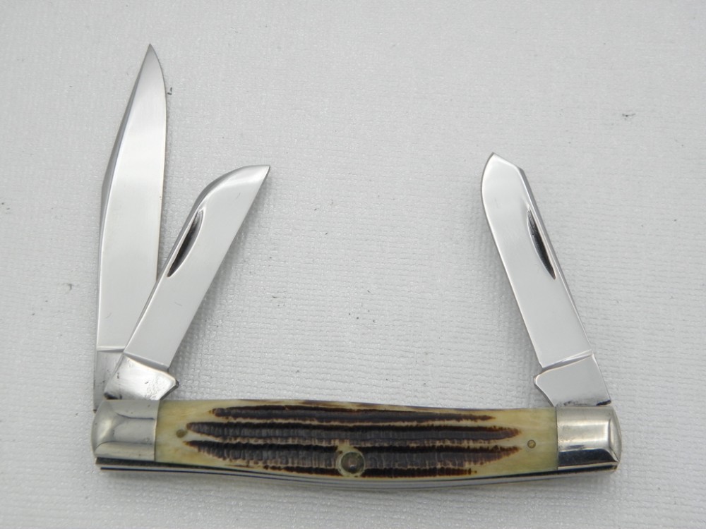 Queen Cutlery #26 Stockman Winterbottom bone: 3 1/4” closed, 1961 ...