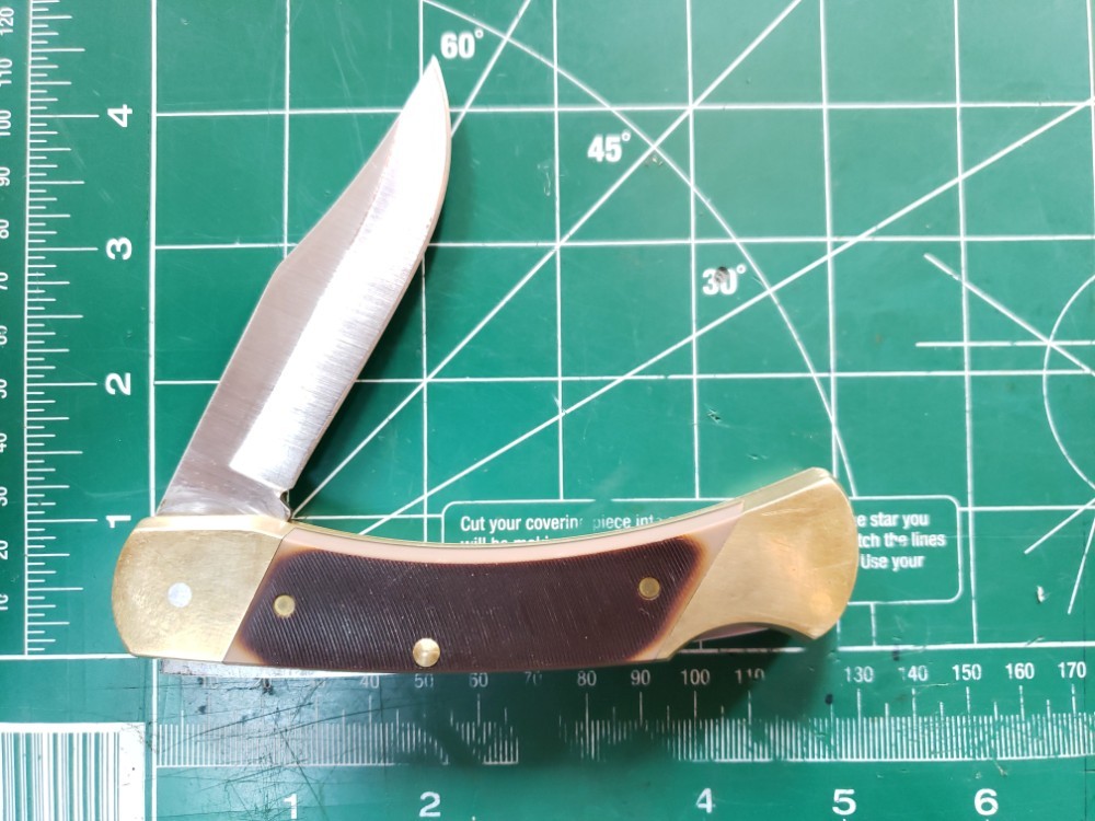 Schrade Old Timer USA 7OT With Original Sheath Lockback Folding Knife