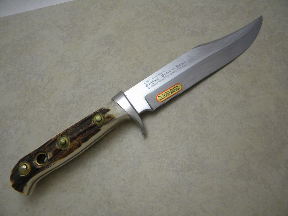Puma Germany Stag 6396 Original Puma Bowie Sheath Knife c.1973 - NIB