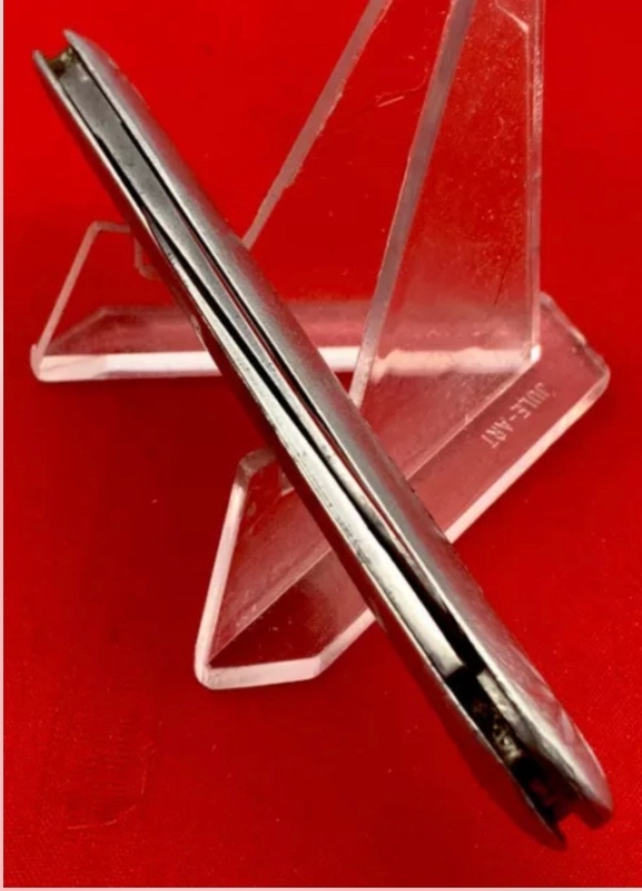 Vintage NEW YORK KNIFE CO Etched Aluminum Pen Folding Pocket Knife c ...