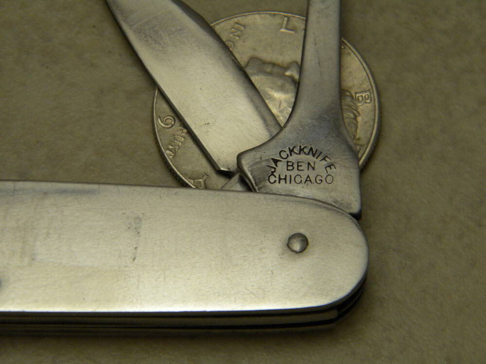 Jack Knife Ben Chicago Metal Rooster Nutter Knife
