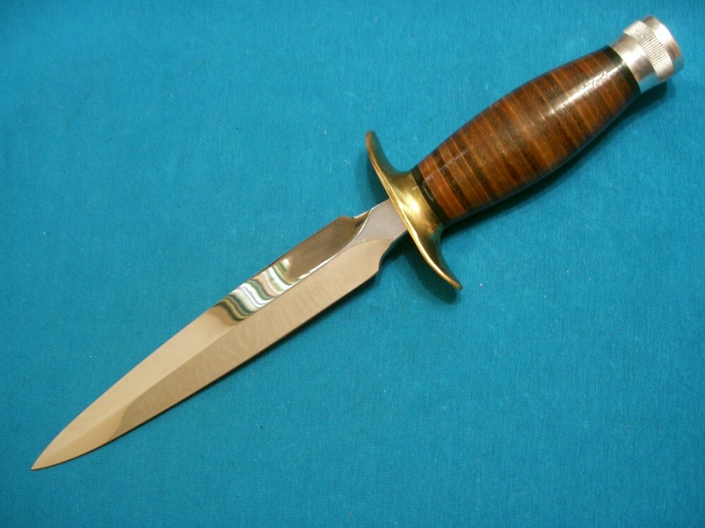 VINTAGE 70'S VIETNAM ERA ITALIAN DAGGER INOX ITALY FIXED BLADE COMBAT ...