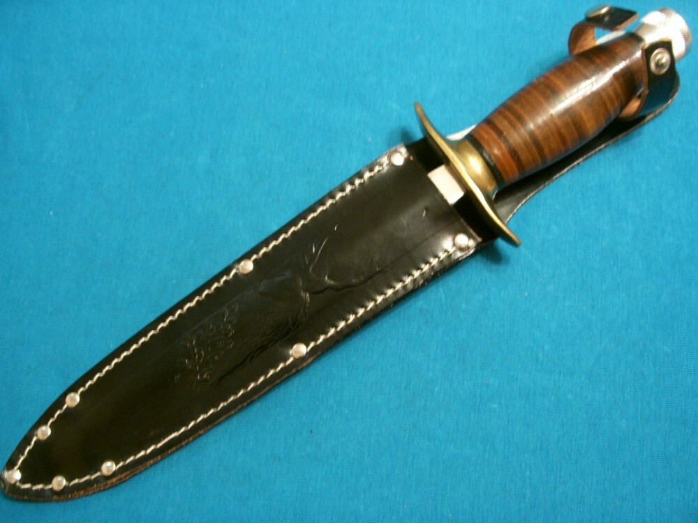 VINTAGE 70'S VIETNAM ERA ITALIAN DAGGER INOX ITALY FIXED BLADE COMBAT ...
