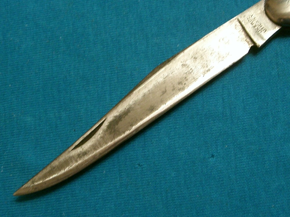 ANTIQUE VINTAGE UK&R FOLDING POCKET TOOTHPICK TICKLER FISH UTICA KNIFE ...