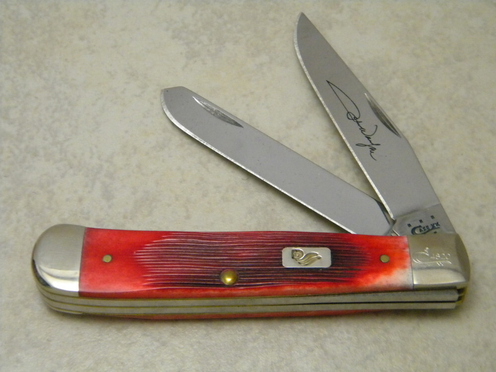 Case XX USA 2010 Barnboard Bone 6254 JOHN WAYNE Trapper Knife NIB