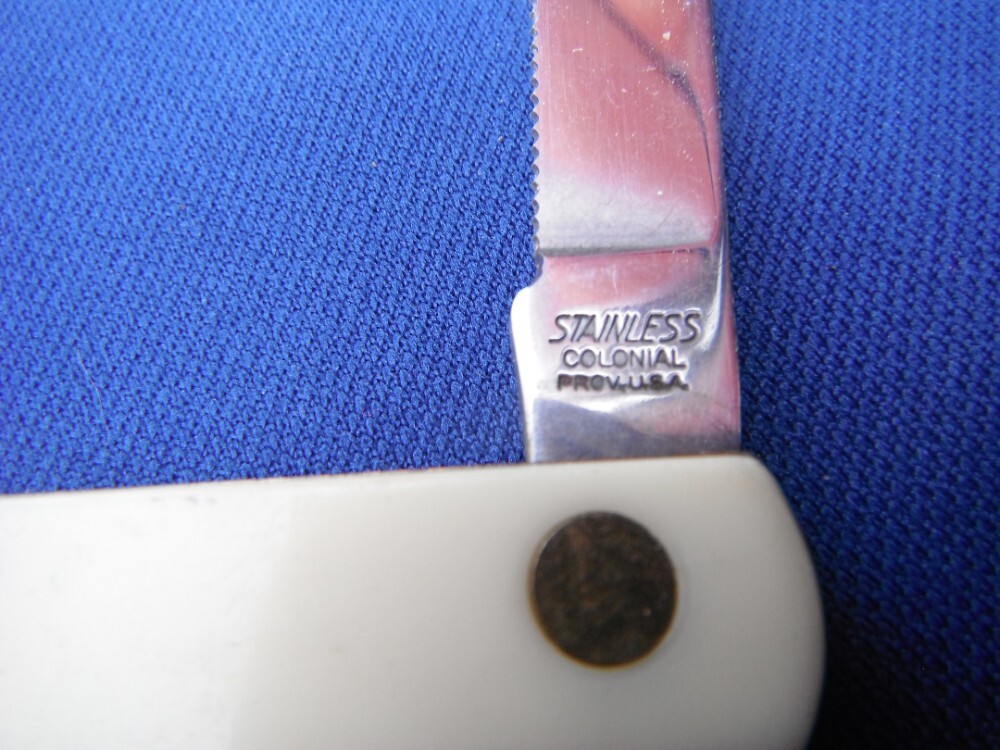 KING'S ONION HOUSE.- Long Sampler Pocket Knife Colonial Prov. USA FRUIT ...