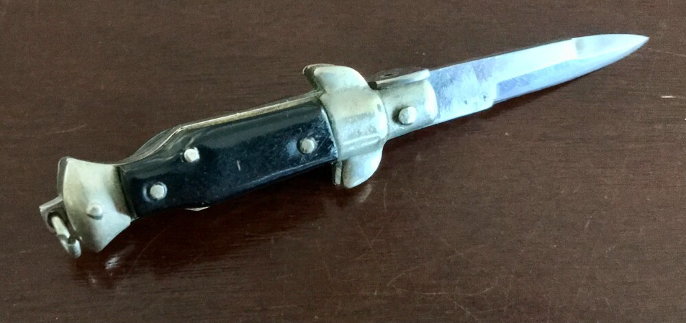 Miniature Switchblade Knife, Made In Japan, Marked Stainless Steel ...