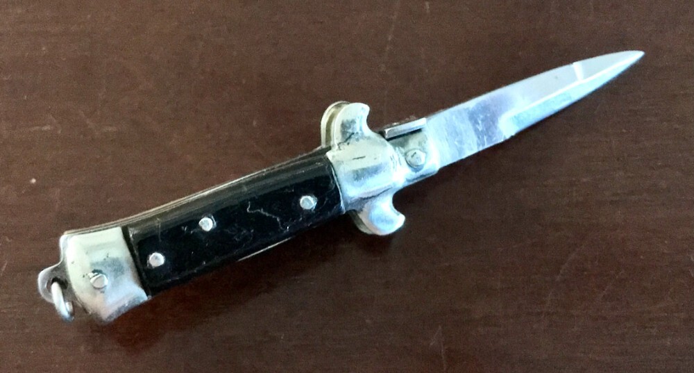 Miniature Switchblade Knife, Made In Japan, Marked Stainless Steel ...