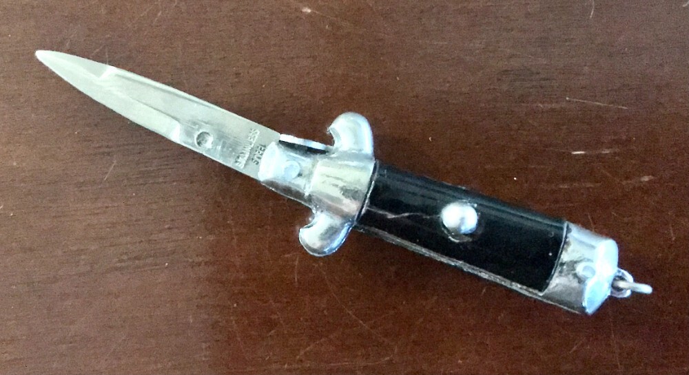 Miniature Switchblade Knife, Made In Japan, Marked Stainless Steel ...