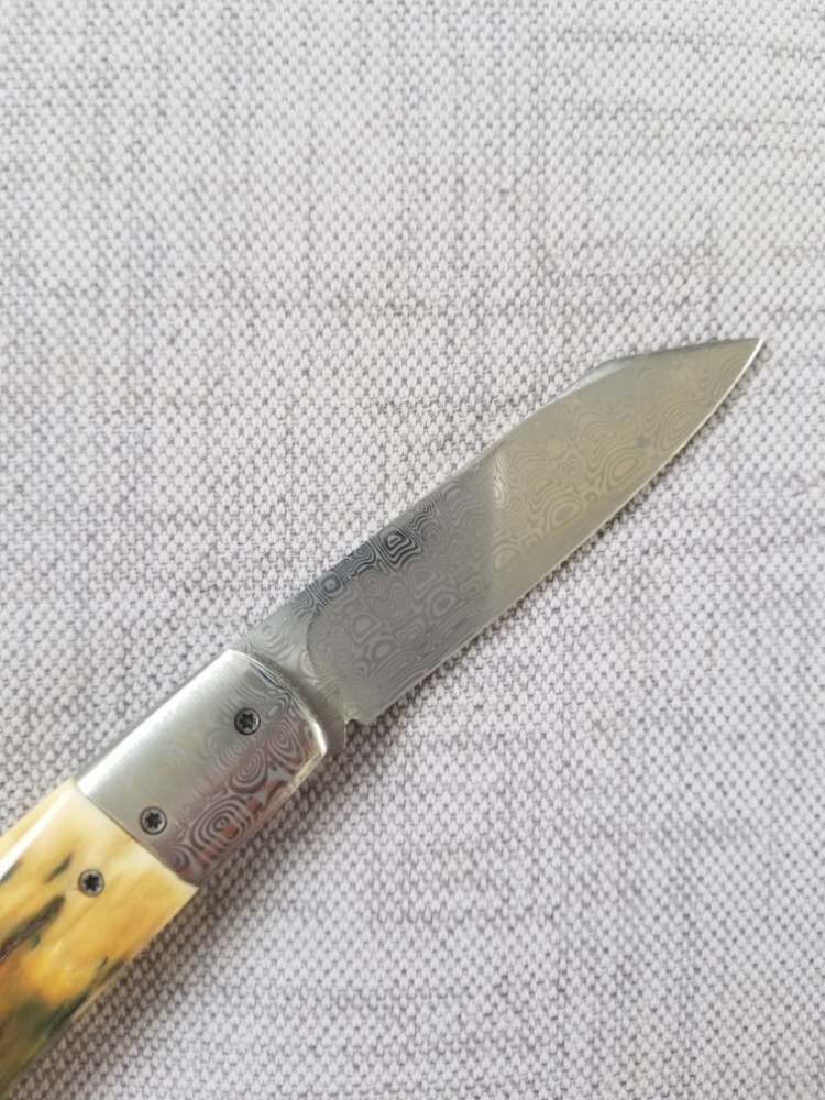 Vincenzo Balistreri Custom Mammoth and Damasteel Native, Blade,spring ...