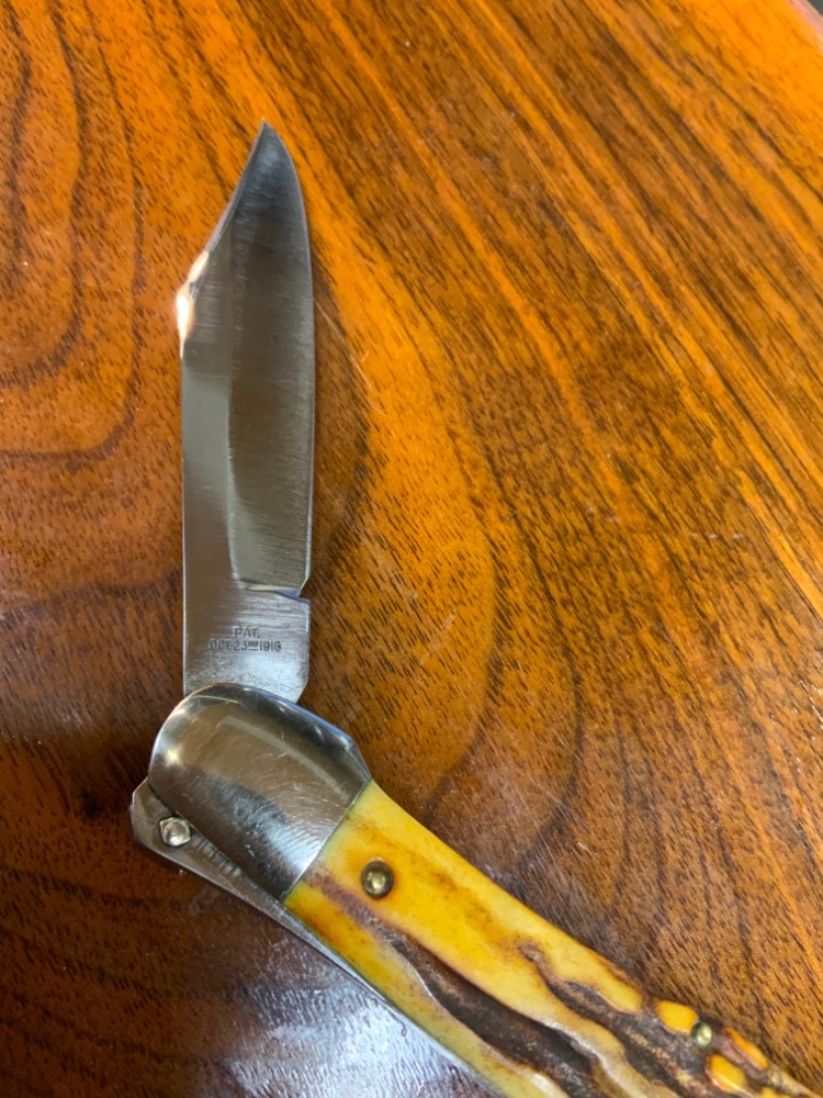 Jaeger Bros. Beautiful Stag Auto Knife