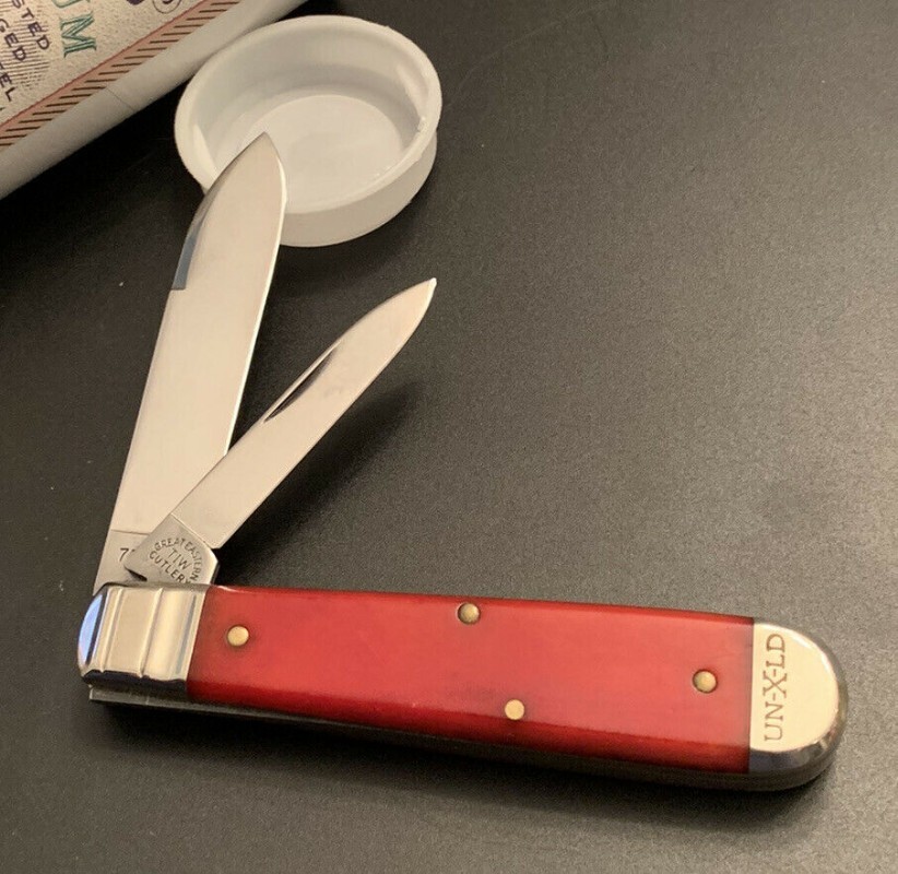 GEC GREAT EASTERN CUTLERY 77 SMOOTH BLOOD RED BONE WASHINGTON JACK ...