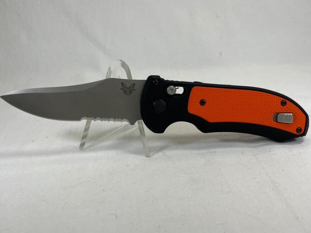 BENCHMADE USA BK9170-ORG Orange Triage Combo Axis Lock Automatic MINT ...