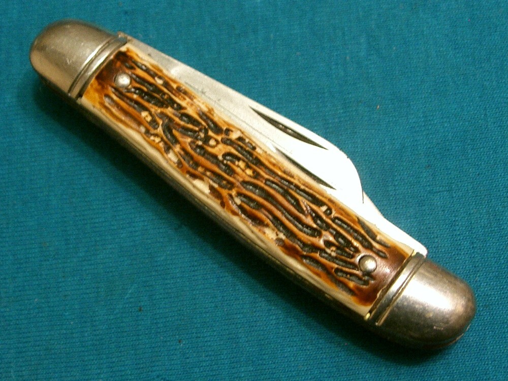 VINTAGE COLONIAL PROV STOCKMAN CATTLEMANS FOLDING PEN JACK POCKET KNIFE ...