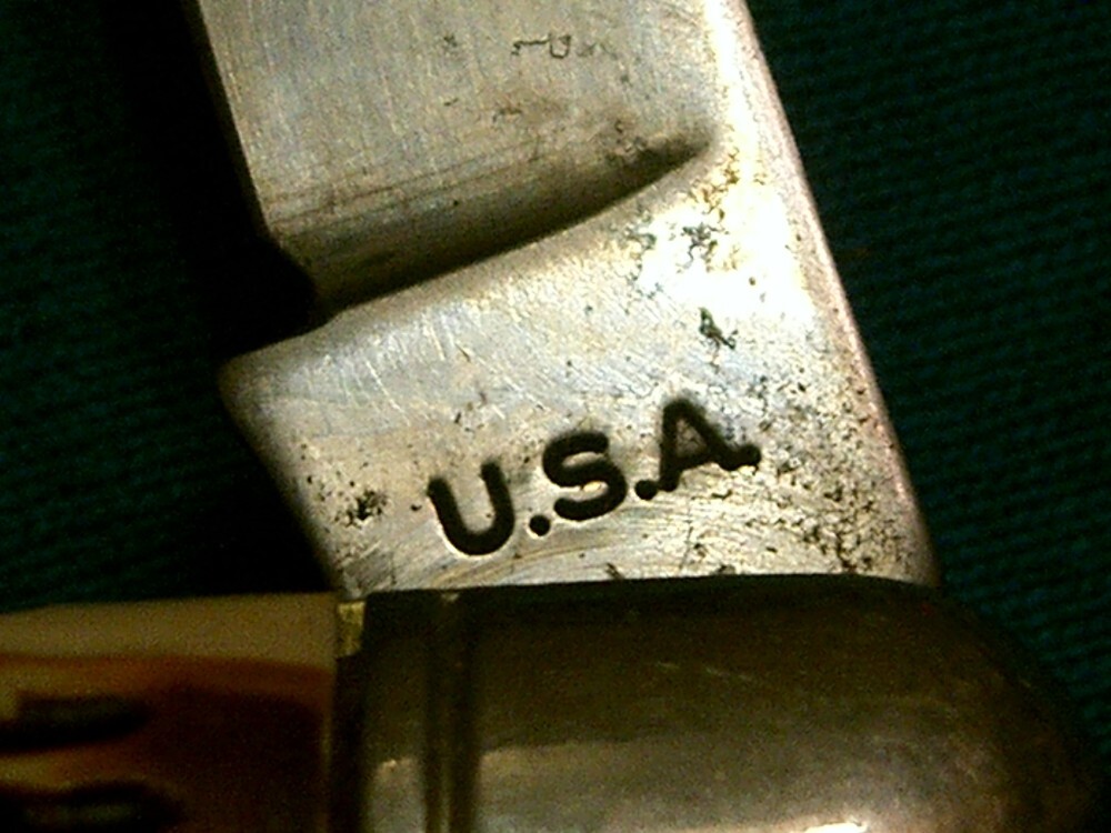 VINTAGE COLONIAL PROV STOCKMAN CATTLEMANS FOLDING PEN JACK POCKET KNIFE ...