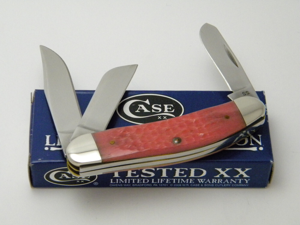 Case XX USA TB6339 2011 Watermelon Bone Limited Edition Sowbelly Knife ...