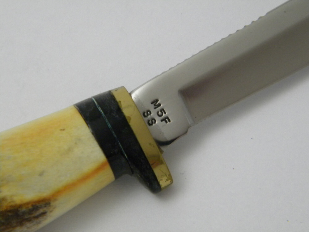 Case XX USA 1985 Stag M5F Fixed Blade Sheath Knife