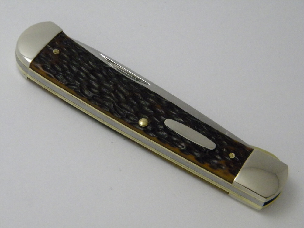 Western USA S-693 D Jigged Delrin Linerlock 1 Blade Trapper Knife with ...