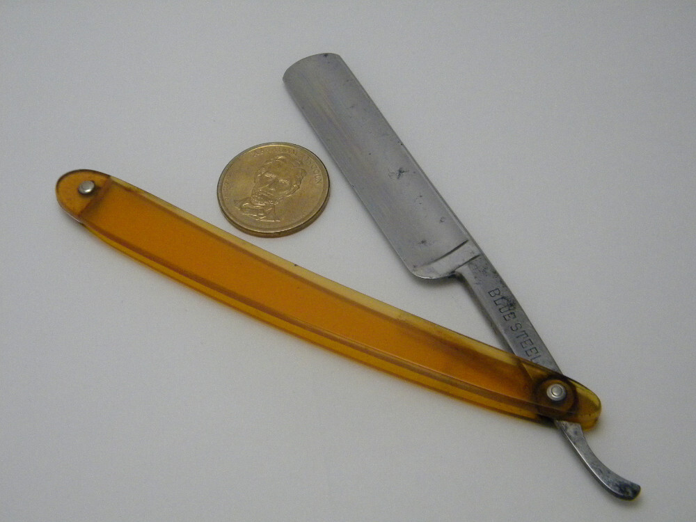 W.R. Case & Sons Bradford PA Blue Steel Straight Razor c.1905-1920